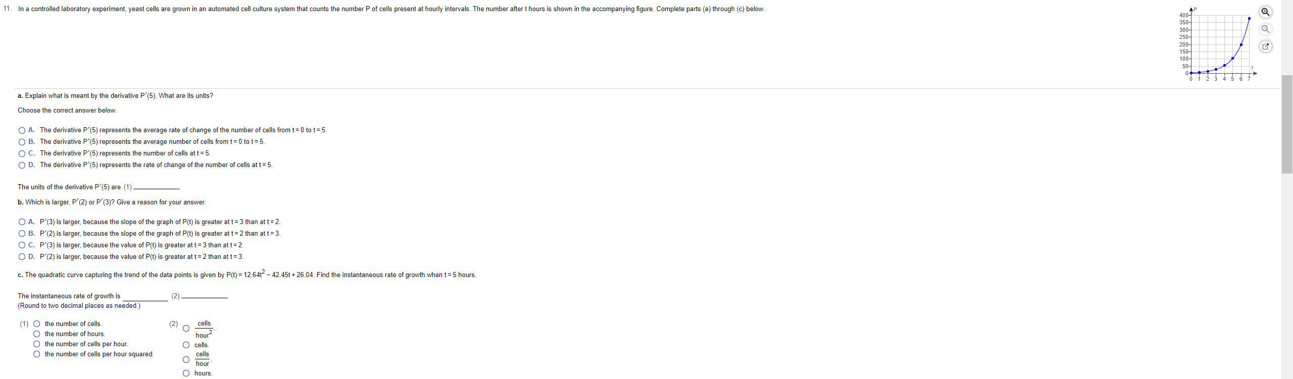 Solved 11. In a controlled laboratory experiment, yeast | Chegg.com