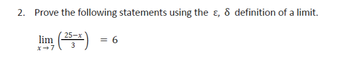 Solved Prove the following statements using the ε,δ | Chegg.com