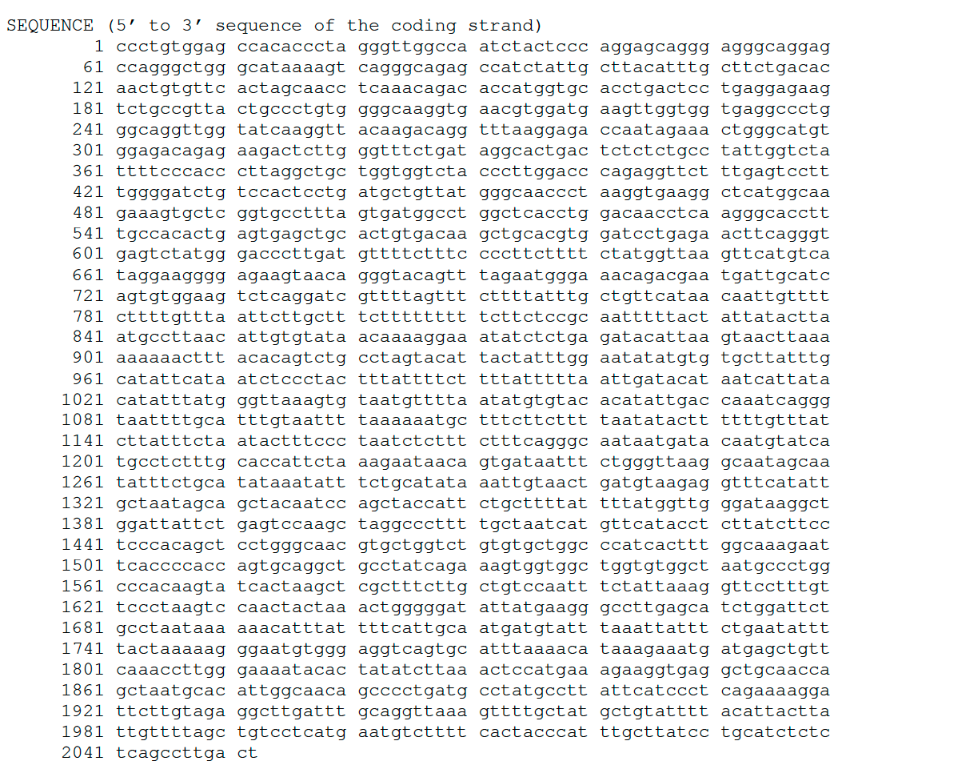 Solved The Structure And Sequence Of The Human Beta-Globin | Chegg.com