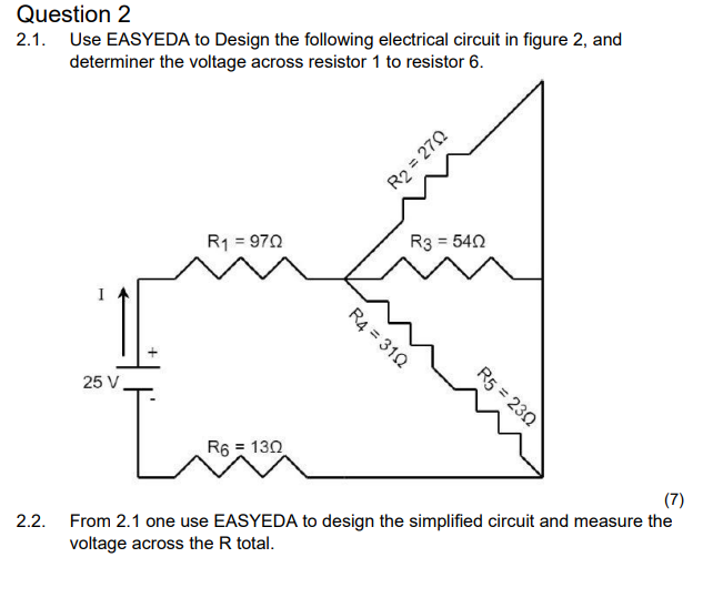 Solved Question 2 2.1. Use EASYEDA to Design the following | Chegg.com