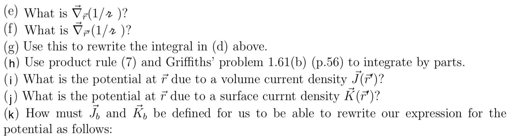 Solved (a) What is the vector potential at r of a magnetic | Chegg.com