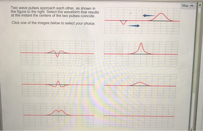 Solved Map Two wave pulses approach each other, as shown in | Chegg.com