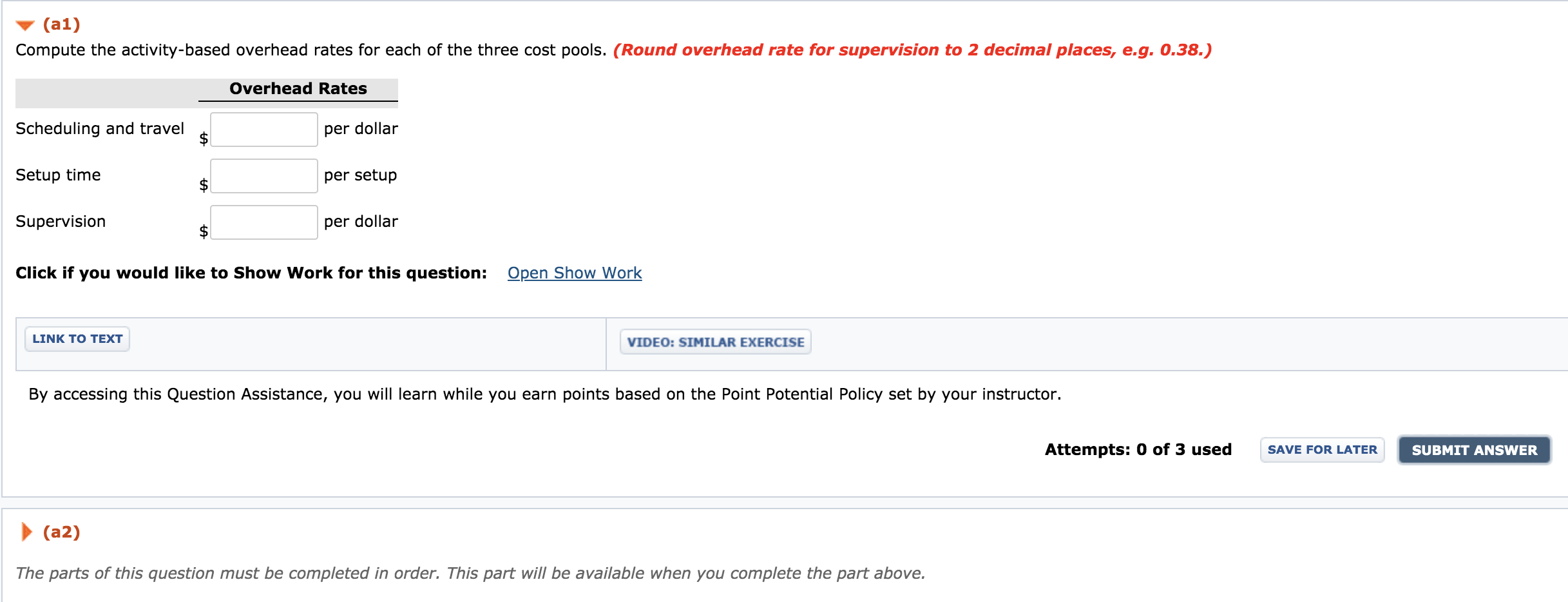 Solved Exercise 4-14 al-a2, b (Video) (Part Level | Chegg.com
