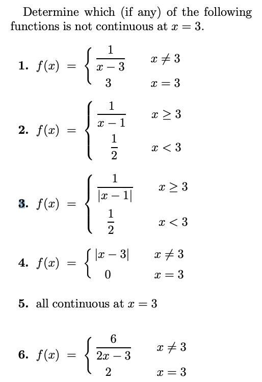 Solved Determine which (if any) ﻿of the followingfunctions | Chegg.com