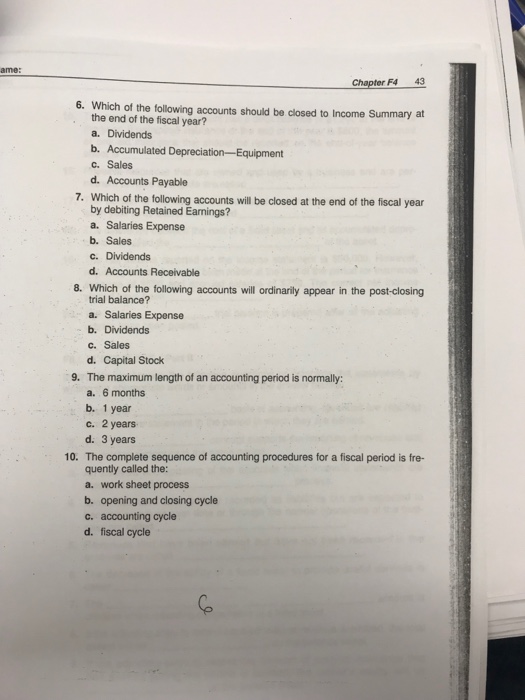 Solved MULTIPLE CHOICE Instructions: Circle the best answer | Chegg.com