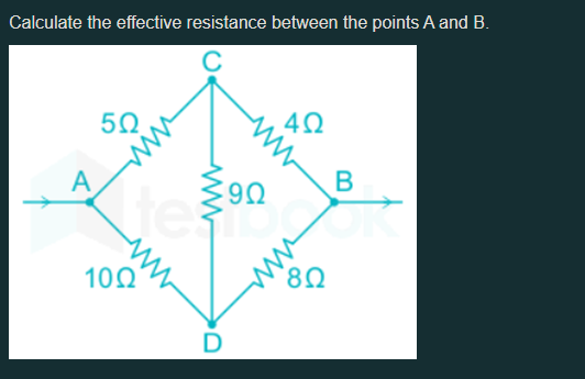 Solved Calculate the effective resistance of the given | Chegg.com