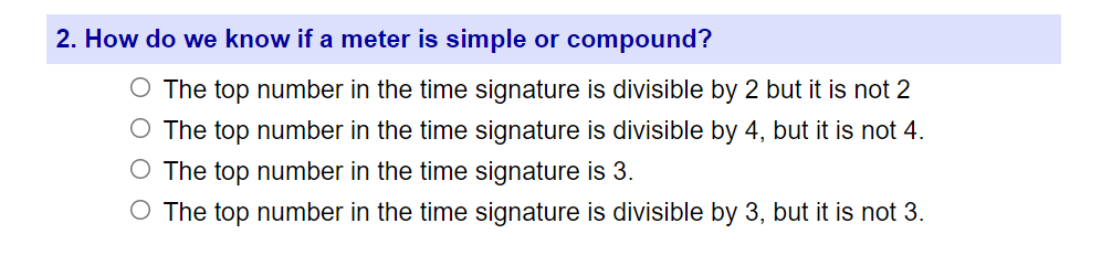 Solved 2. How do we know if a meter is simple or compound? | Chegg.com