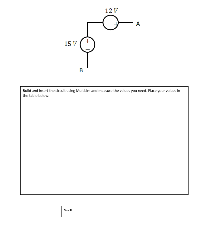 Solved Using Multisim to connect the circuit shown in each | Chegg.com