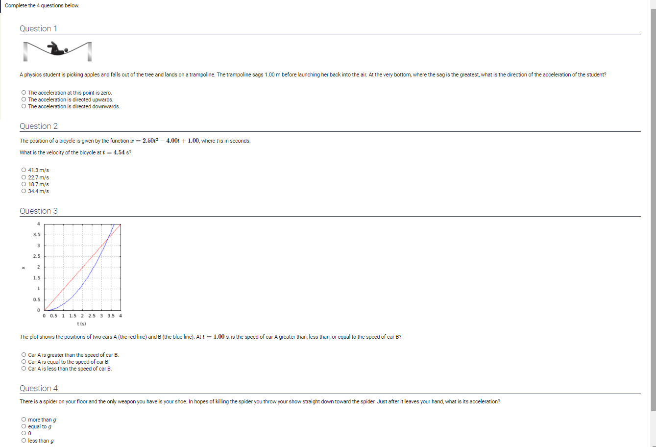 Solved Answer all the questions from 1 to 4 with the | Chegg.com