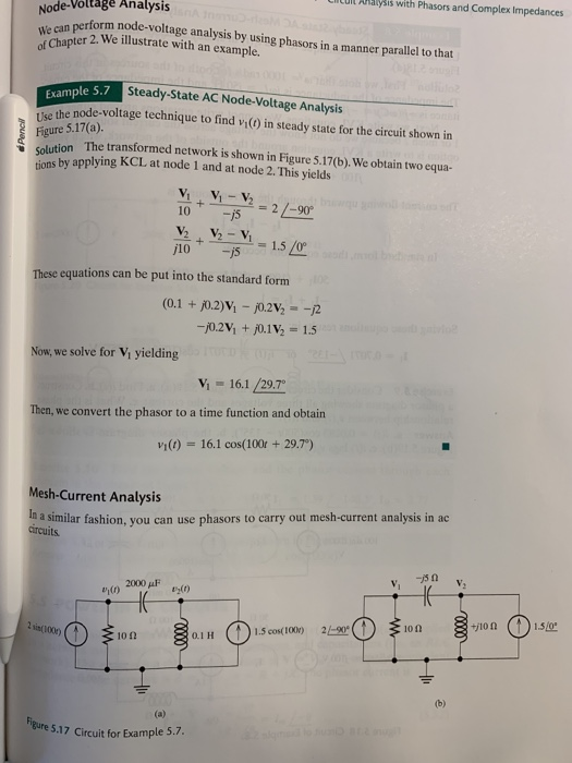 Solved Jalysis with Phasors and Complex Impedances | Chegg.com