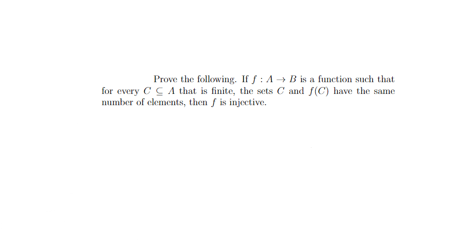 Solved Prove the following. If f:Λ→B is a function such that | Chegg.com