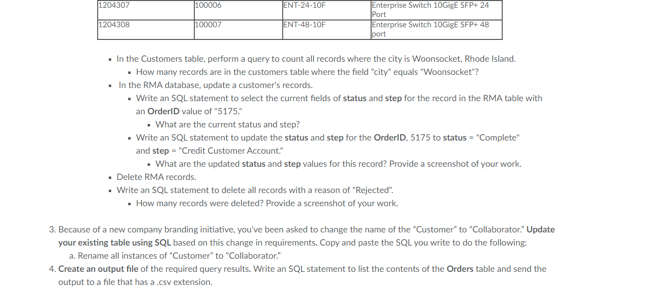 Solved In this project, you will demonstrate your mastery of | Chegg.com