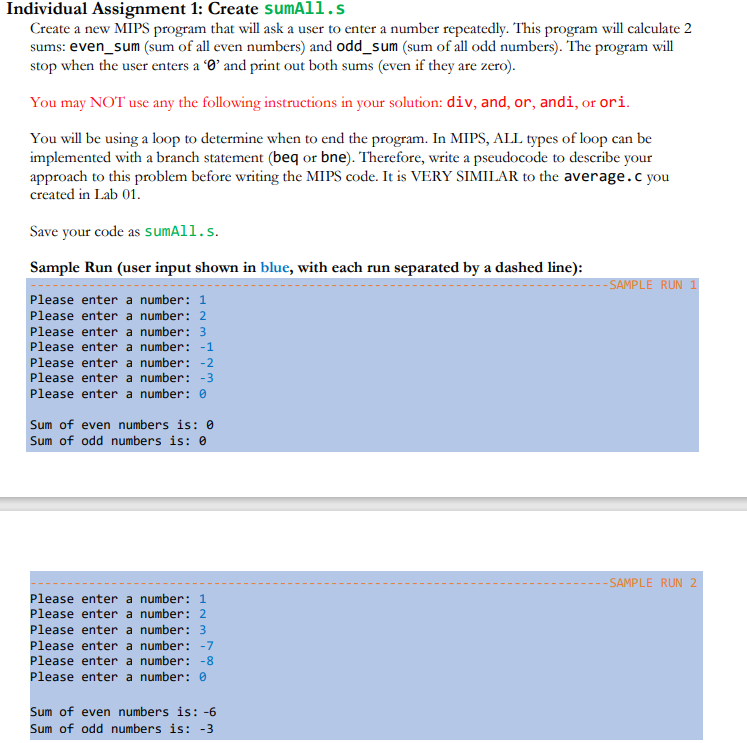 Solved In MARS MIPS assembly language. NOTE: this isnt | Chegg.com