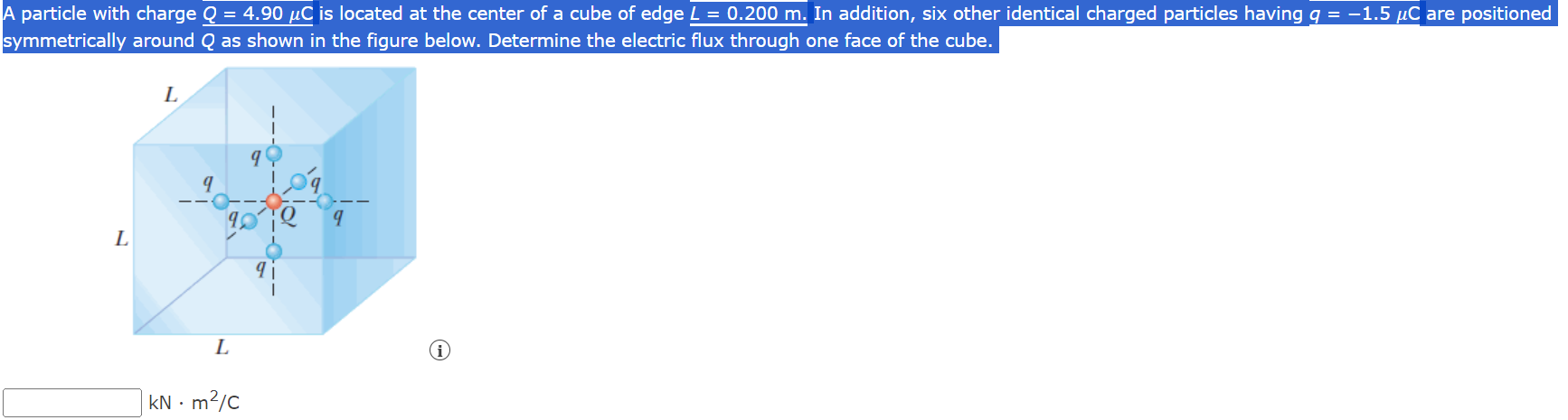 Solved A particle with charge Q=4.90μC is located at the | Chegg.com