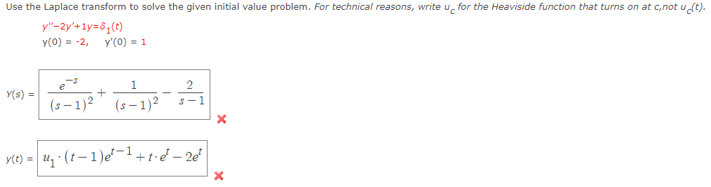 Solved Use the Laplace transform to solve the given initial | Chegg.com