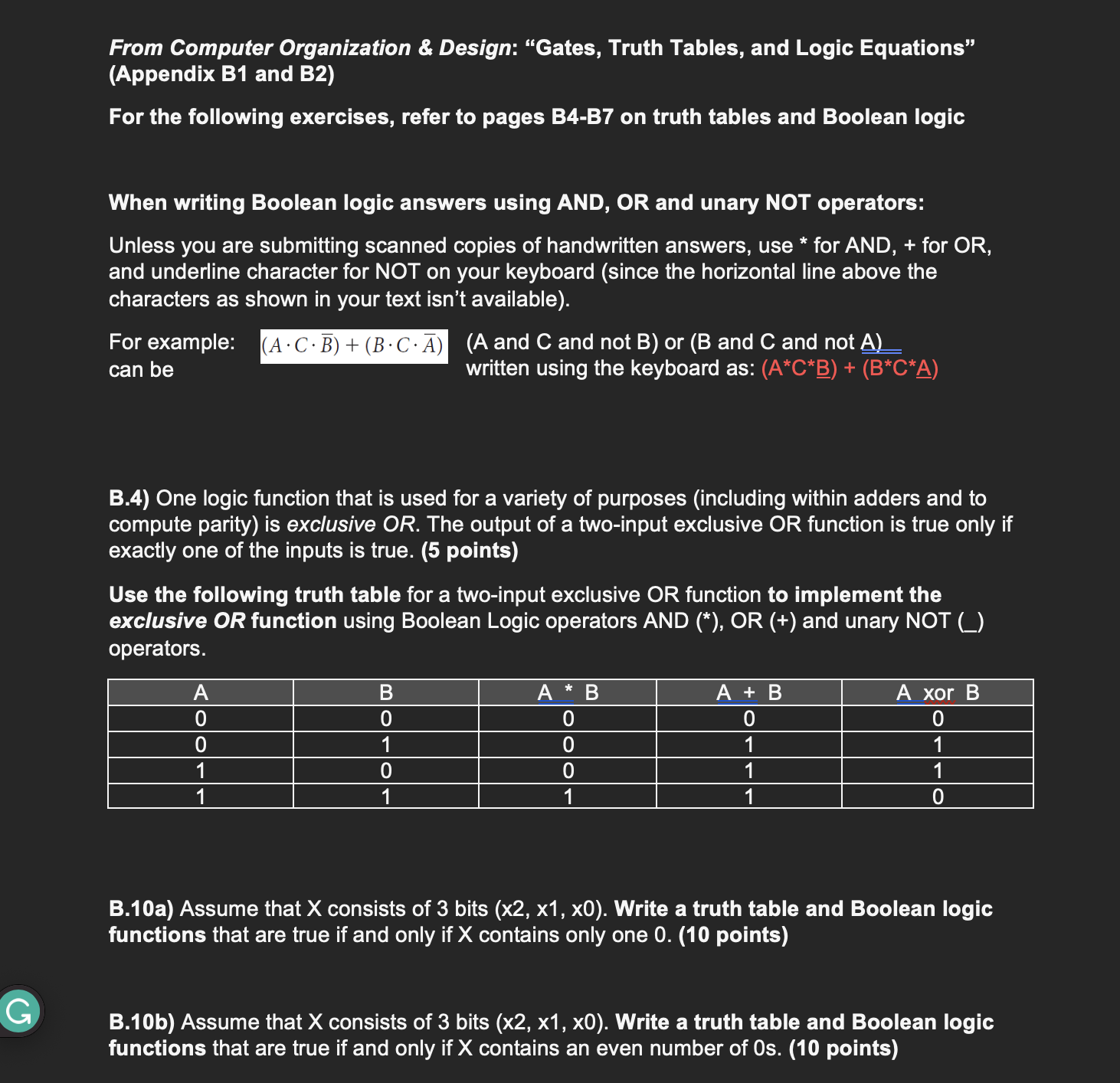 Solved From Computer Organization \& Design: "Gates, Truth | Chegg.com