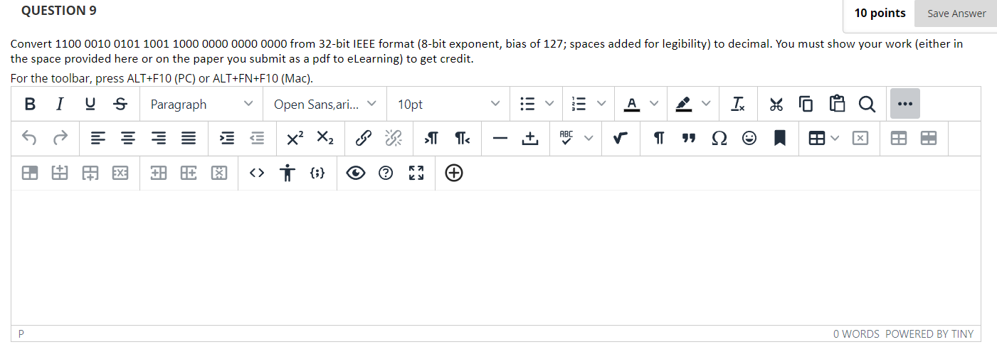 Solved QUESTION 9Convert | Chegg.com
