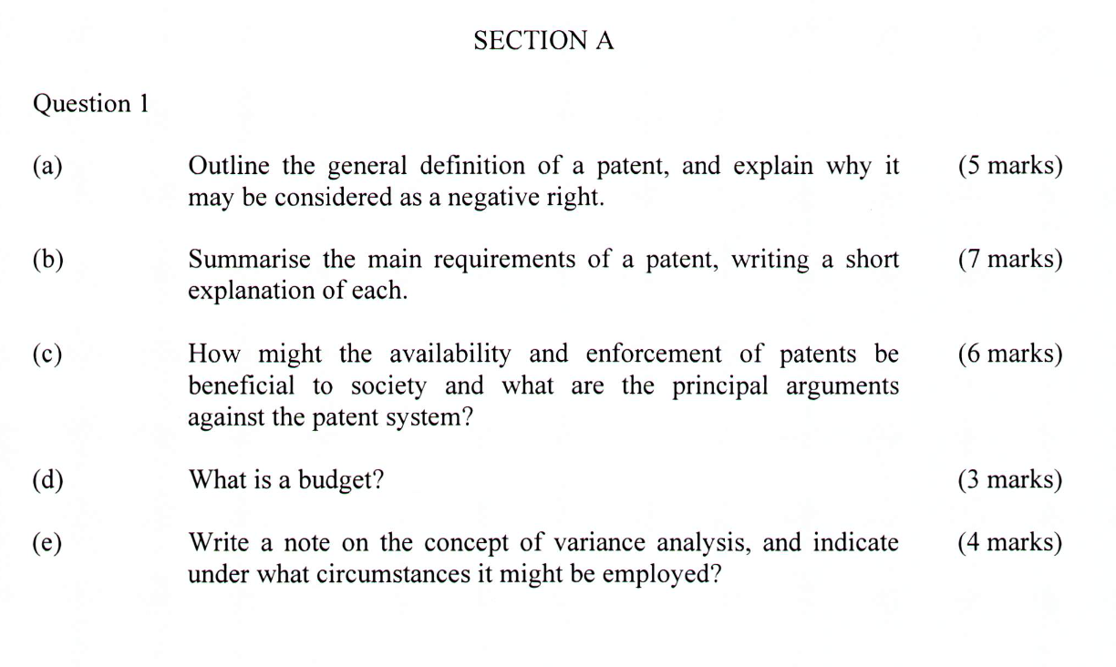 Solved SECTION A Question 1 (a) (5 marks) Outline the | Chegg.com