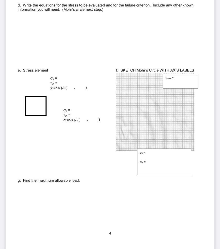 Solved Find the maximum allowable static load P to safely | Chegg.com