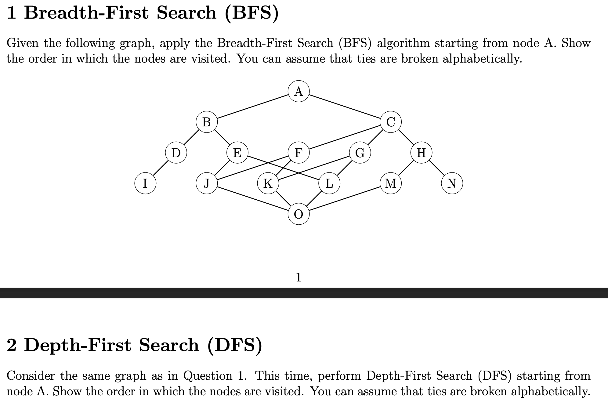 Solved 1 ﻿Breadth-First Search (BFS) 3 ﻿A* ﻿SearchConsider | Chegg.com