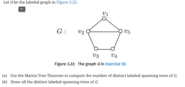 Solved Let G be the labeled graph in Figure 3.22 . 91 Figure | Chegg.com