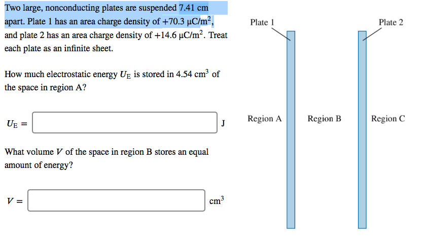 Solved Two large, nonconducting plates are apart. Plate 1 | Chegg.com