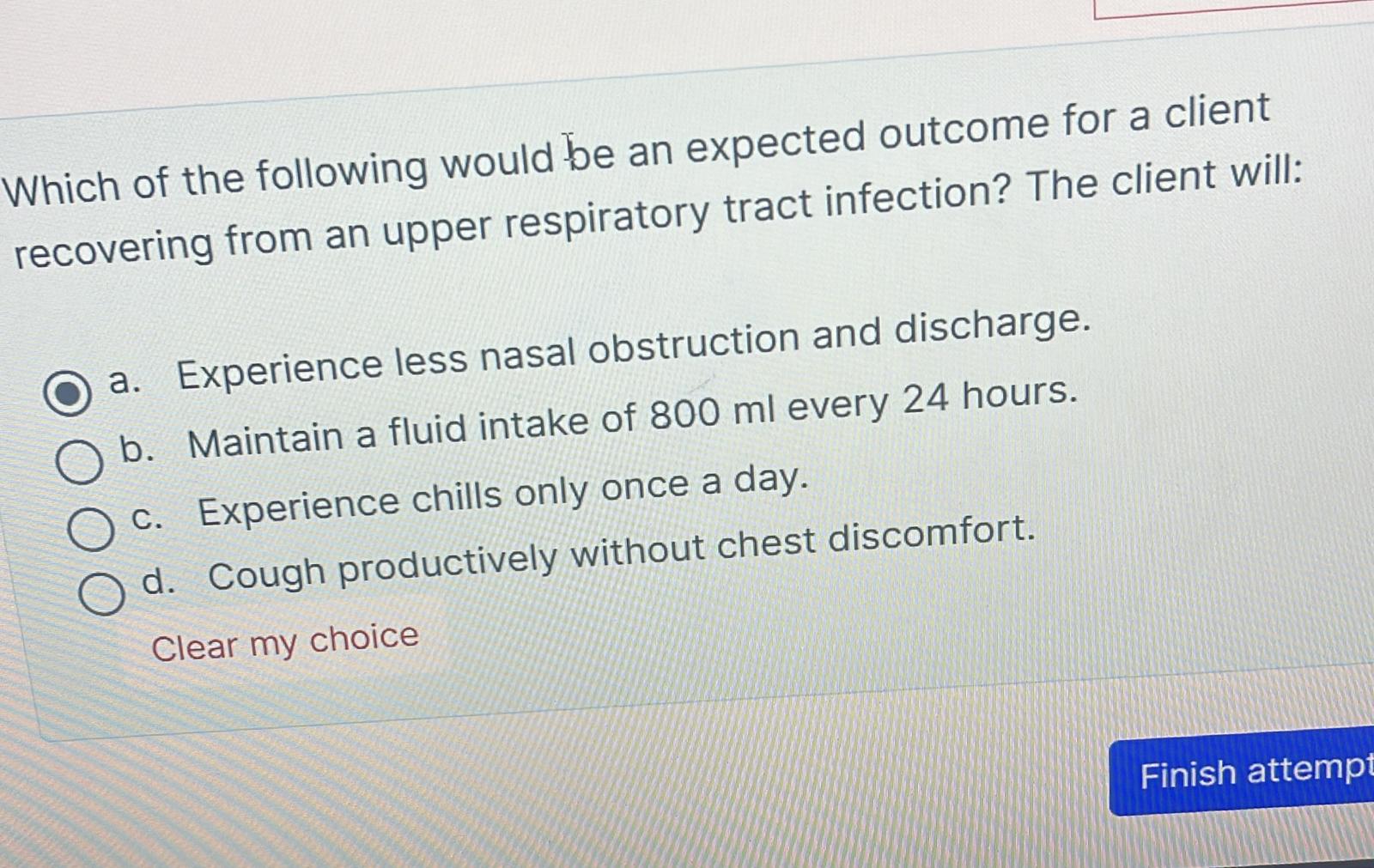 Solved Which of the following would be an expected outcome | Chegg.com