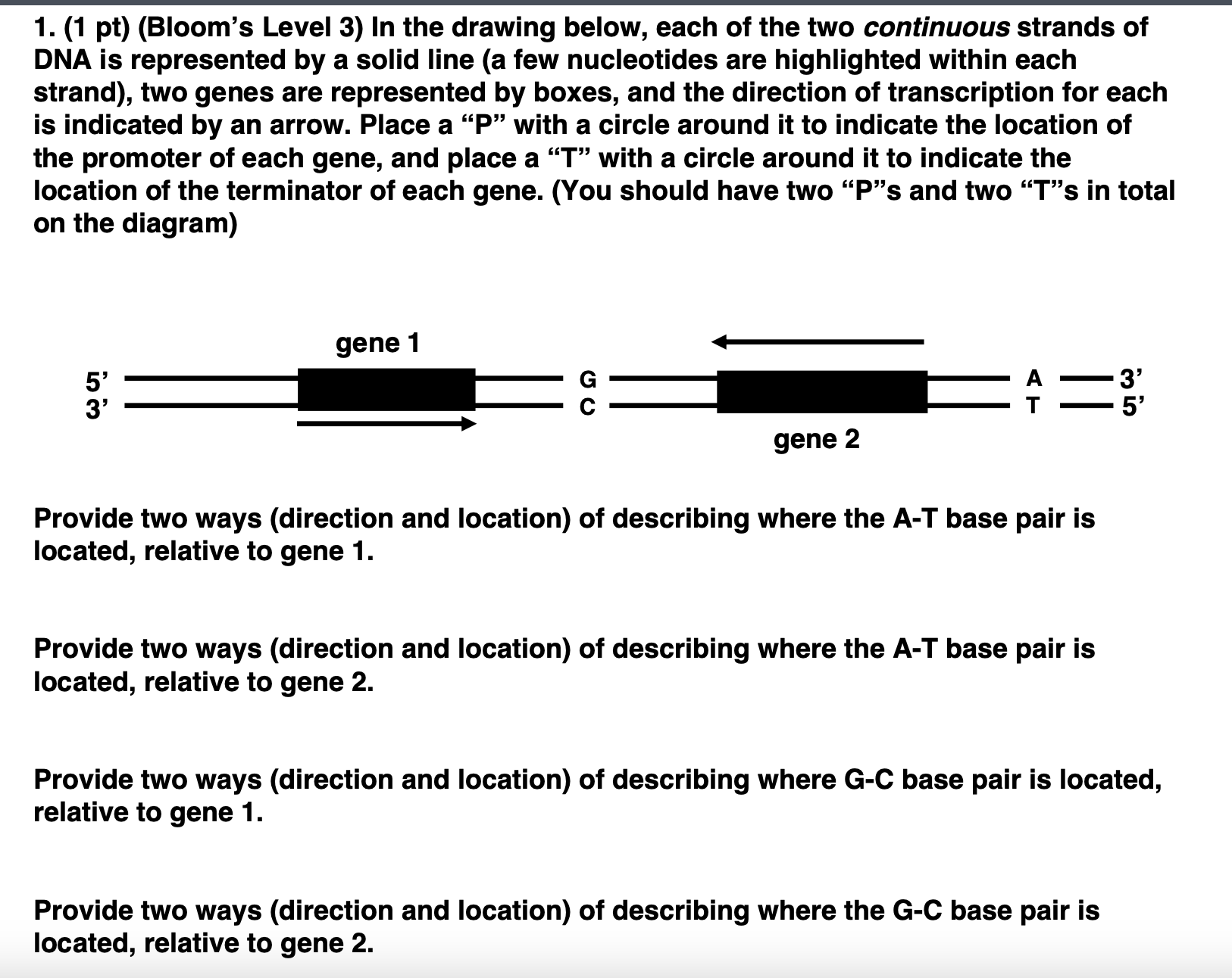 Solved 1. (1 pt) (Bloom's Level 3) In the drawing below, | Chegg.com