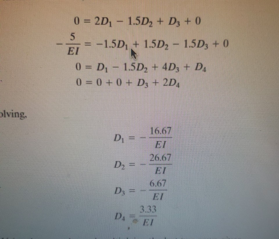 Solved solve for variables d 1 2 3 and 4 given the following | Chegg.com