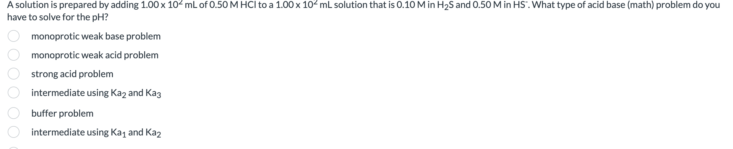 Solved A solution is ﻿prepared by ﻿adding | Chegg.com