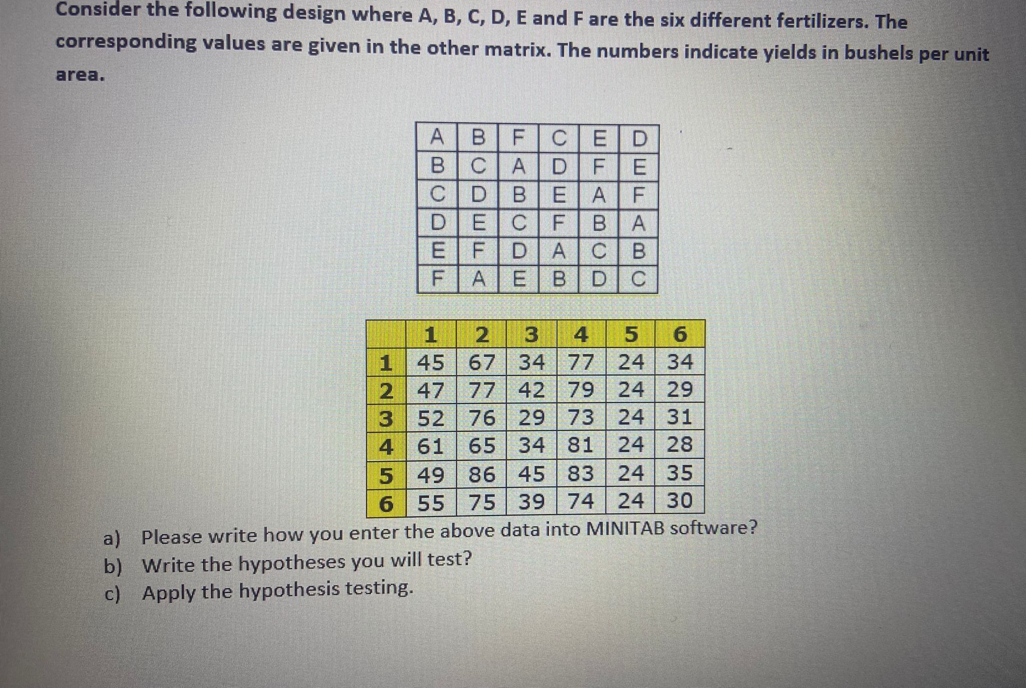 Solved Consider the following design where A, B, C, D, E and | Chegg.com