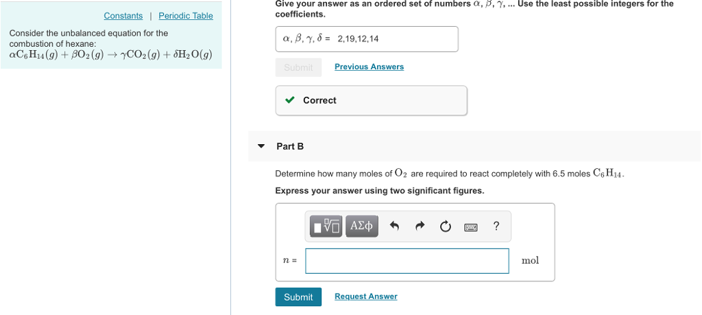 Solved Give your answer as an ordered set of numbers α, β, | Chegg.com