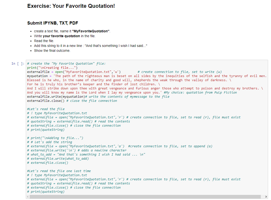 Solved Submit IPYNB, TXT, PDF - create a text file, name it | Chegg.com