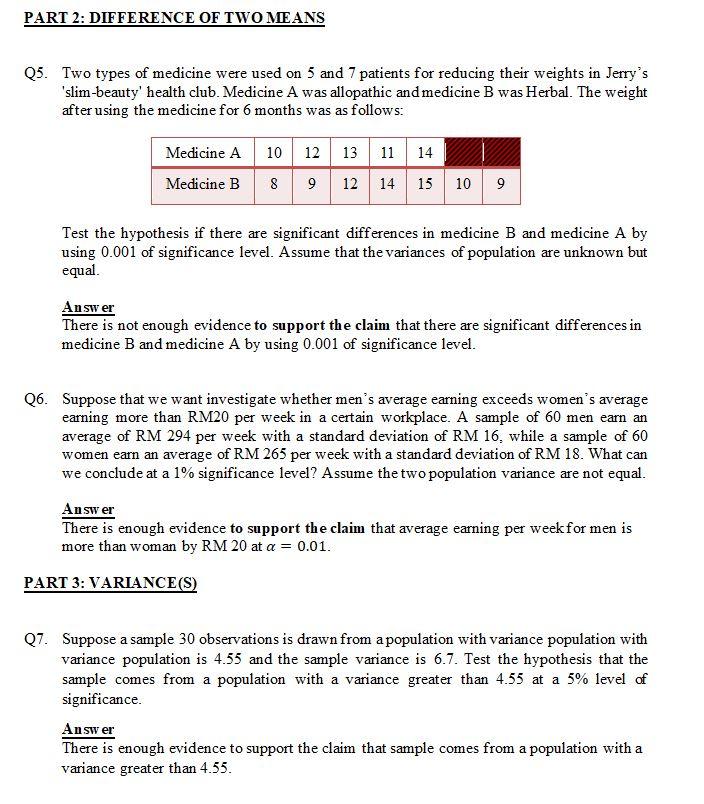 Solved PART 1: SINGLE MEAN Make sure to include diagram for | Chegg.com