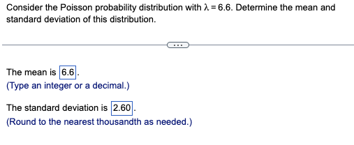 Solved Consider the Poisson probability distribution with | Chegg.com