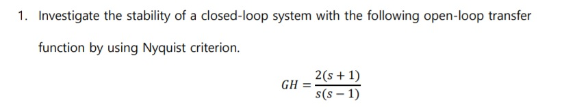Solved investigate the stability of a closed-loop system | Chegg.com