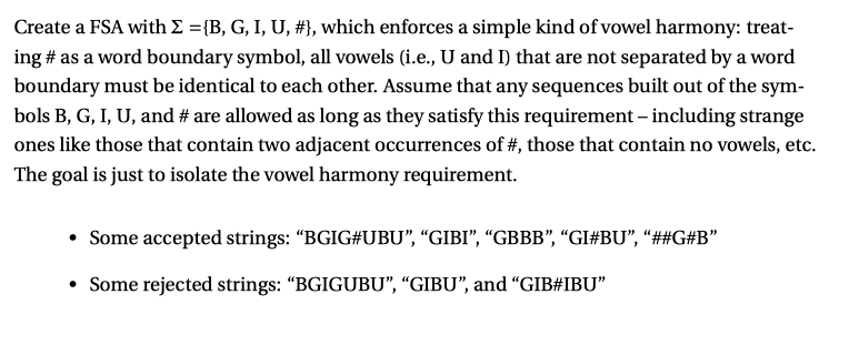 Solved Create a FSA with £ ={B, G, I, U, #}, which enforces | Chegg.com