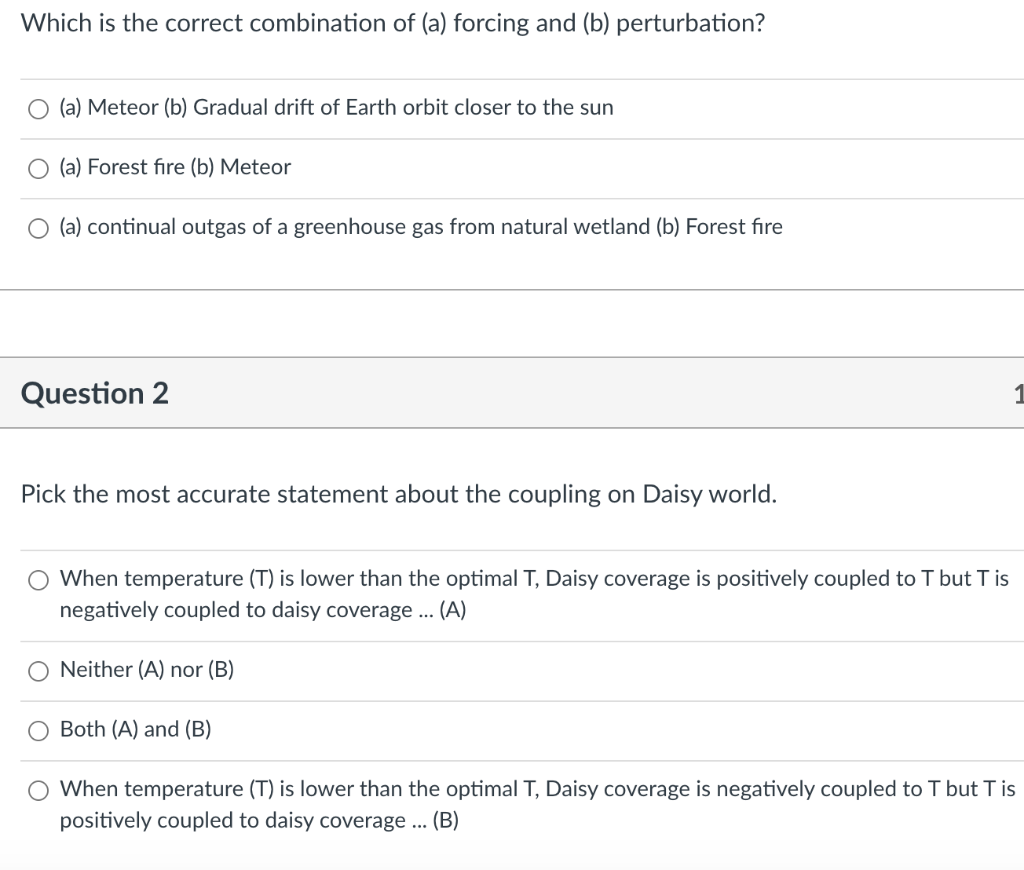 Solved Suppose the Daisy world is sitting in a optimum | Chegg.com