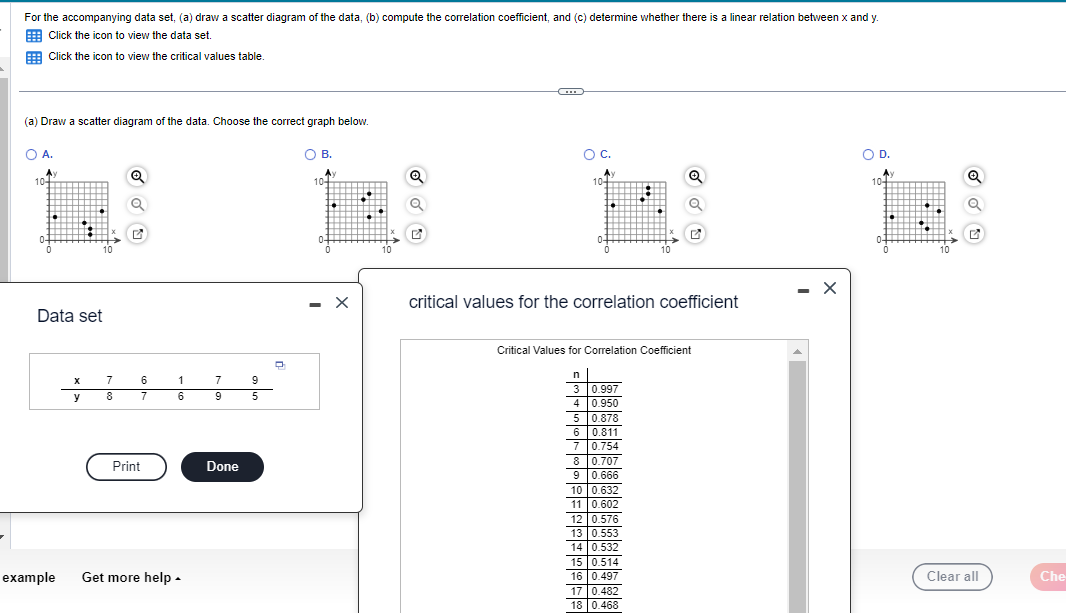 [Solved]: For the accompanying data set, (a