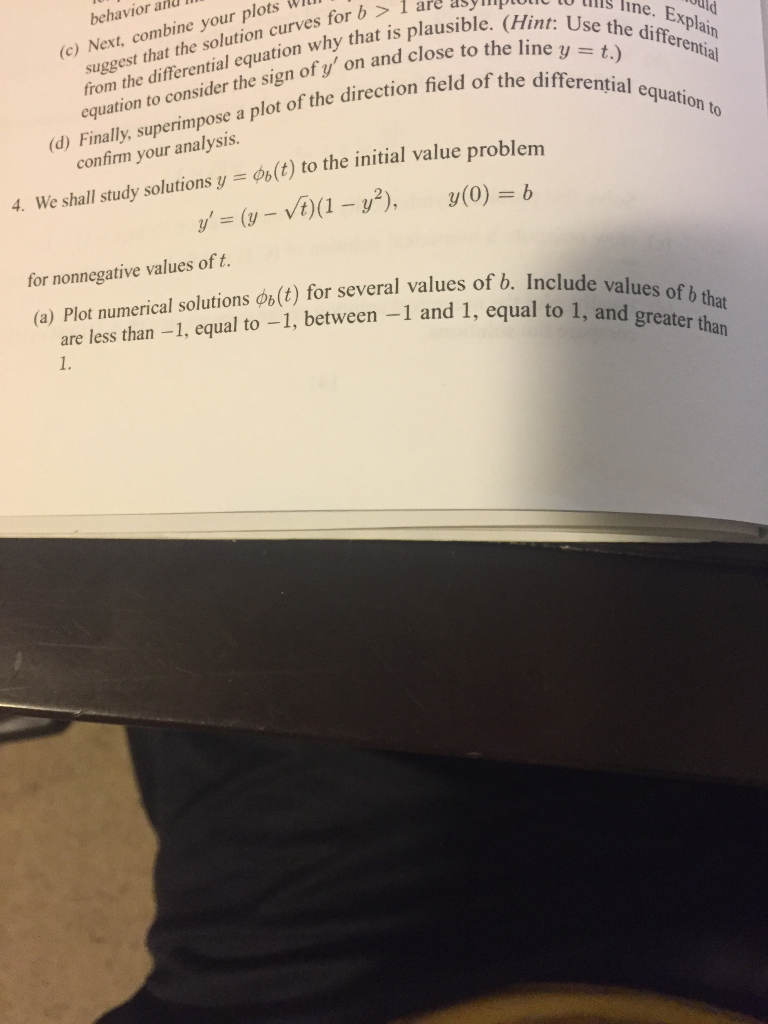 Solved Problem 4 "Differential Equations with Matlab" Second | Chegg.com