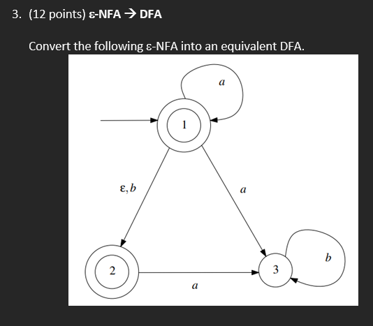 Solved Convert the following ε-NFA into an equivalent DFA. | Chegg.com