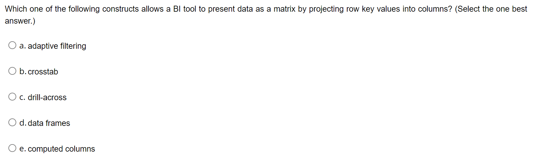 Solved Which one of the following constructs allows a Bl | Chegg.com