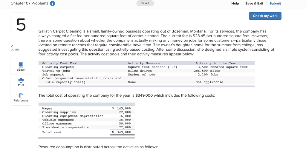 Solved Chapter 07 Problems i Saved Help Save & Exit Submit | Chegg.com