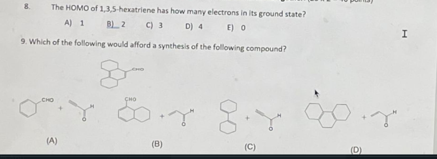 Solved 00 The HOMO of 1,3,5-hexatriene has how many | Chegg.com