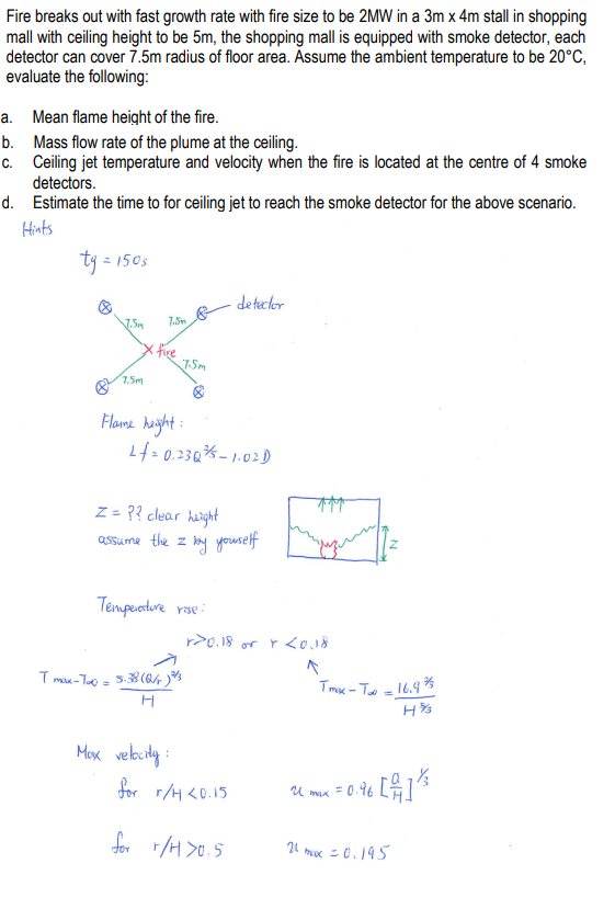 Solved Fire breaks out with fast growth rate with fire size | Chegg.com
