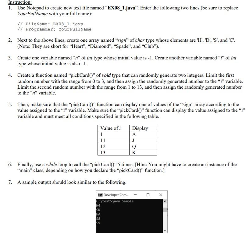 Solved Instruction: 1. Use Notepad to create new text file | Chegg.com
