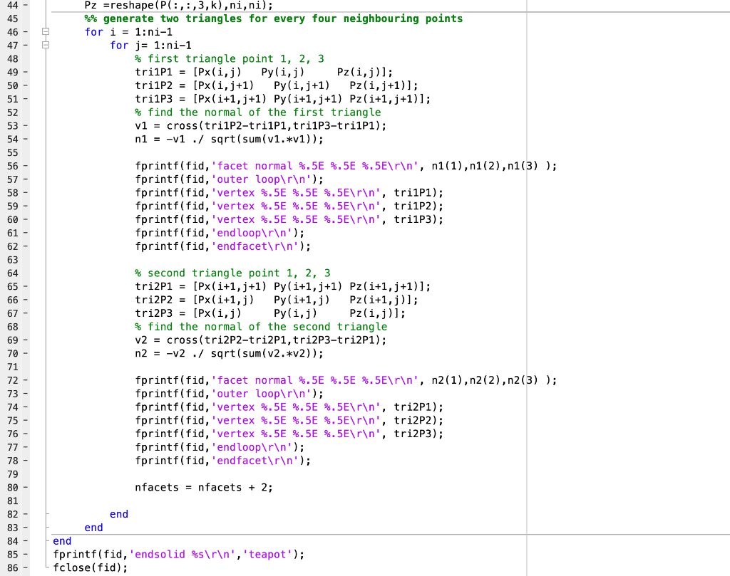 Solved s.8 Plot a teapot using 32 Bezier surface patches and | Chegg.com