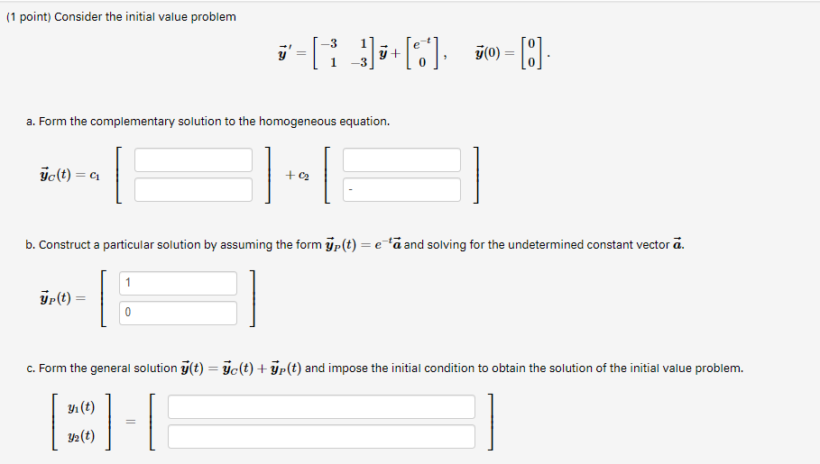 Solved Consider the initial value problem Form the | Chegg.com