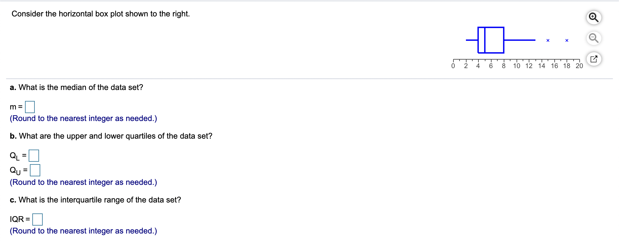 Solved Consider the horizontal box plot shown to the right. | Chegg.com