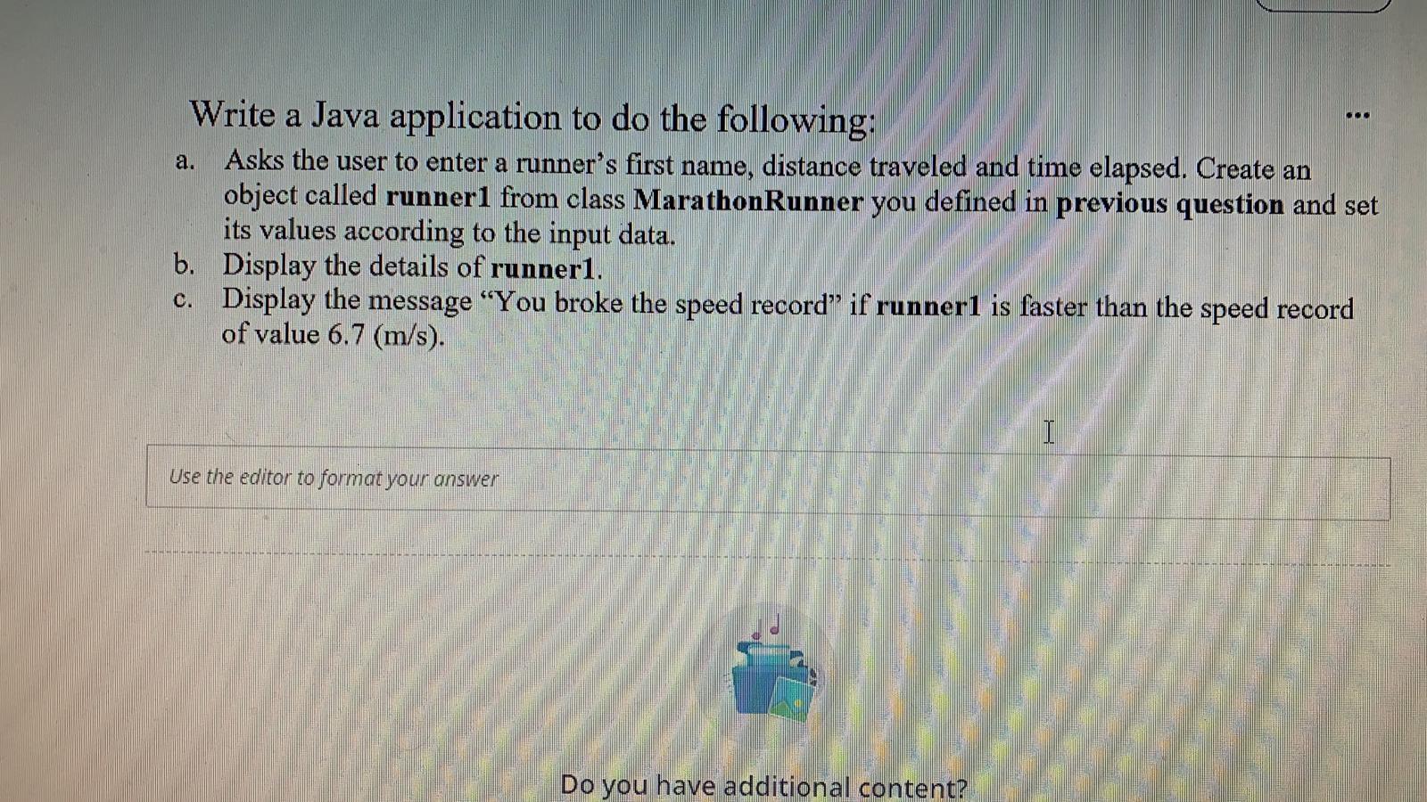 Solved Write a Java application to do the following: a. Asks | Chegg.com